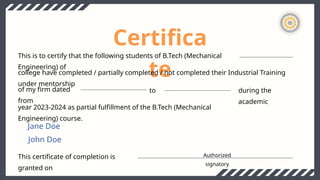 Industrial POWER Training Certificate .pptx