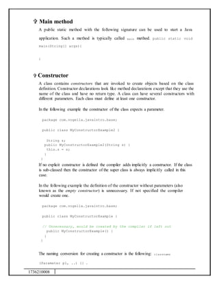 Industrial training report on core java | DOCX