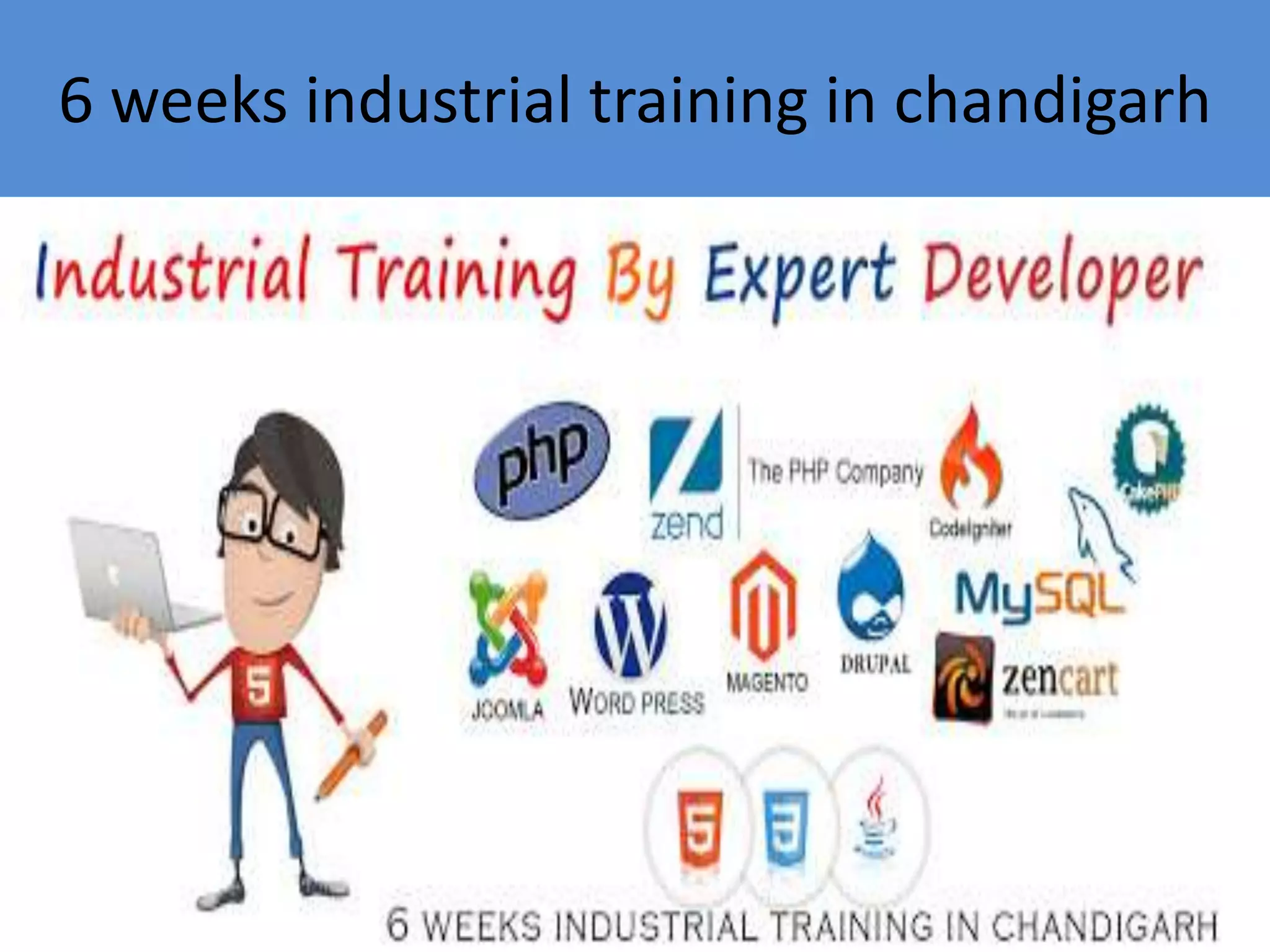 Industrial training in chandigarh,mohali | PPTX