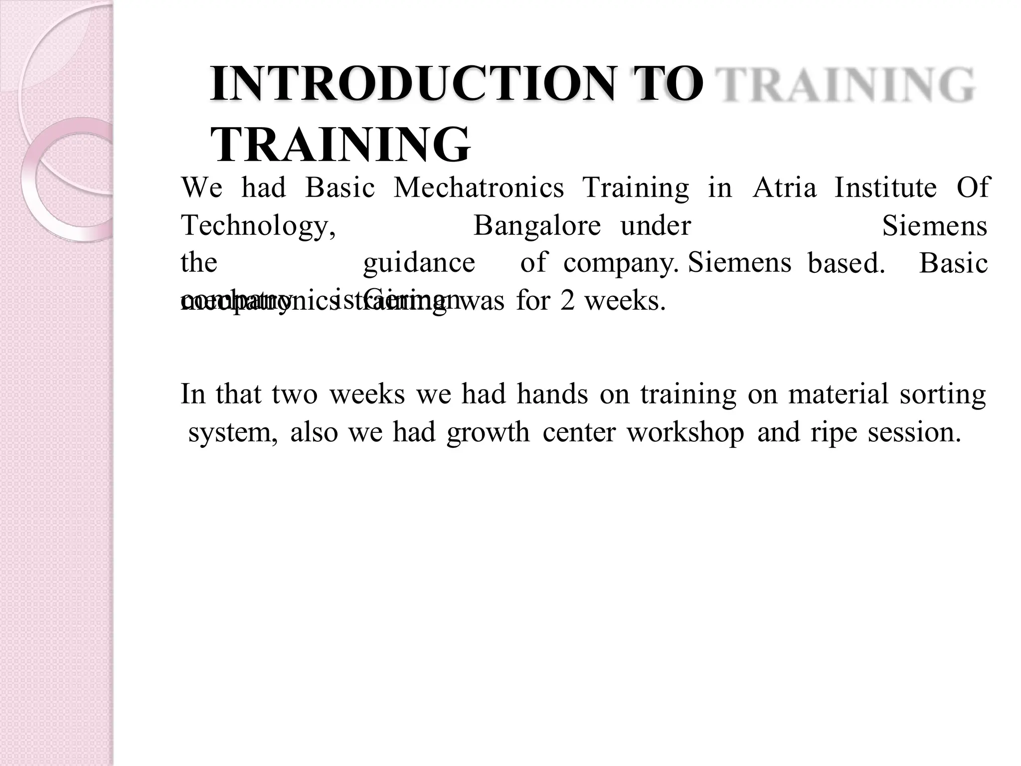 INDUSTRIAL TRAINING On BASIC MECHATRONICS.pptx