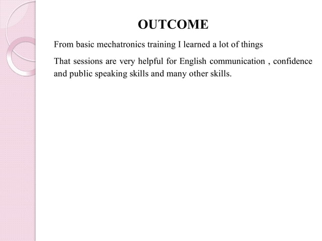 INDUSTRIAL TRAINING On BASIC MECHATRONICS.pptx