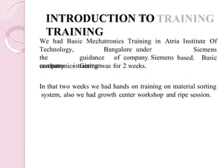 INDUSTRIAL TRAINING On BASIC MECHATRONICS.pptx