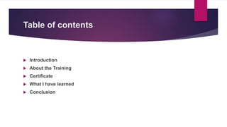 Industrial training ppt | PPTX