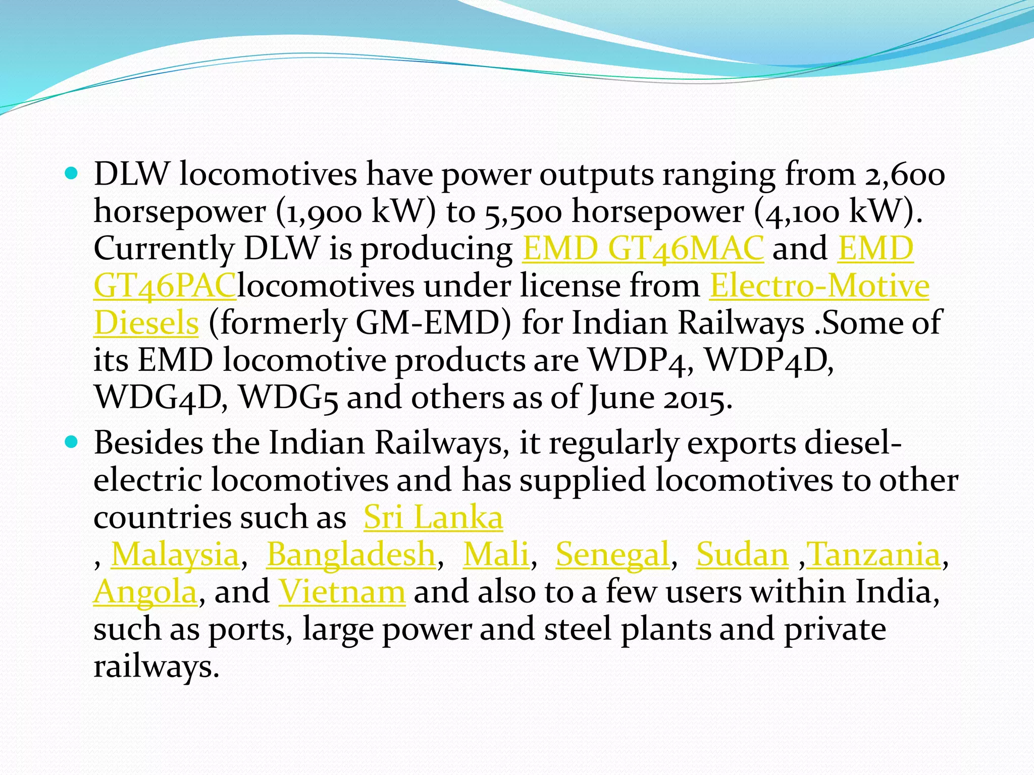 DLW Industrial training presentation | PPT