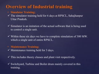 Industrial training presentation | PPTX