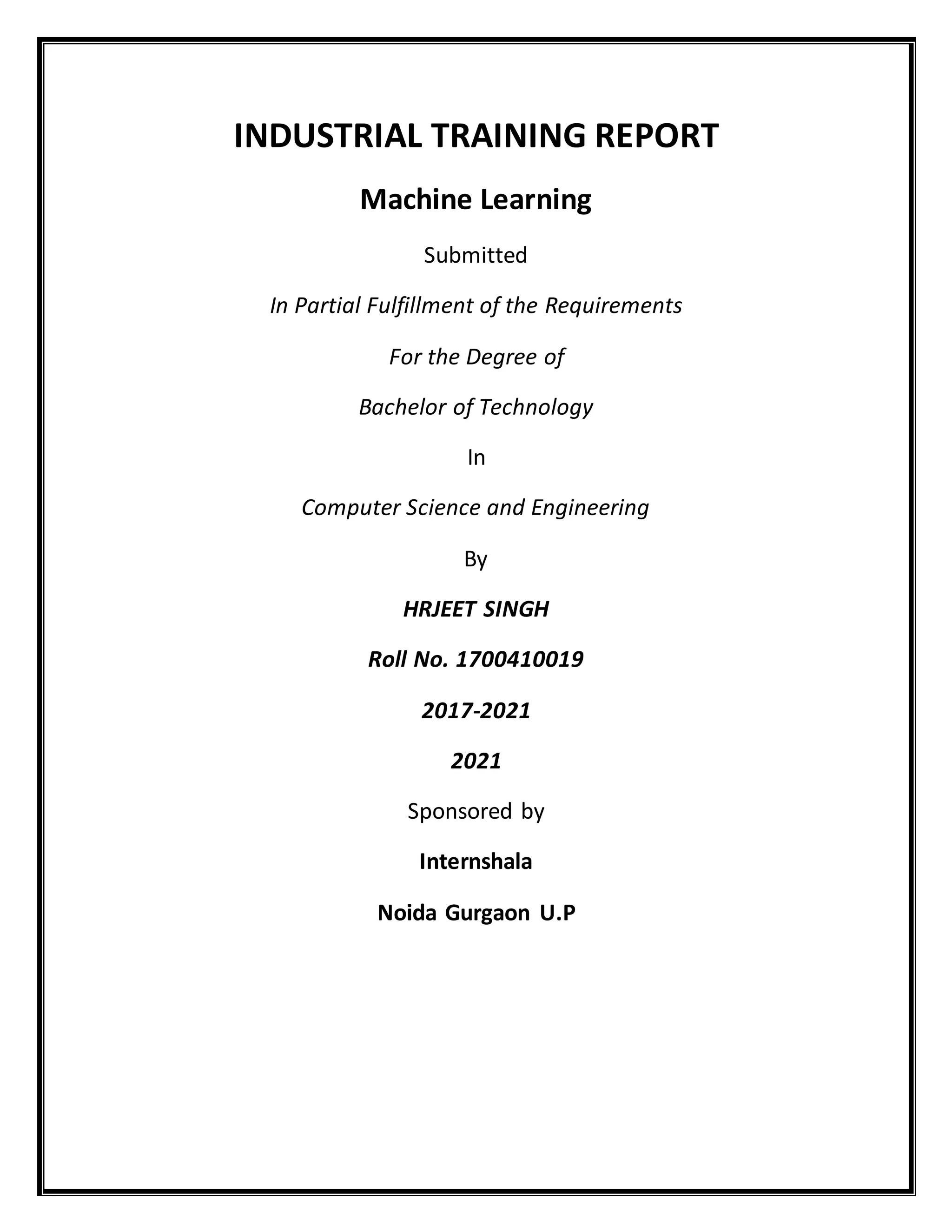 ITVV(Industrial training report) | DOCX