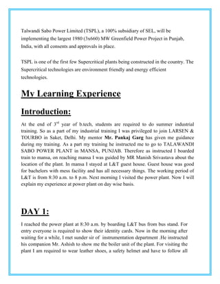 Industrial training report | PDF