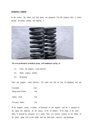 Industrial training report | DOCX