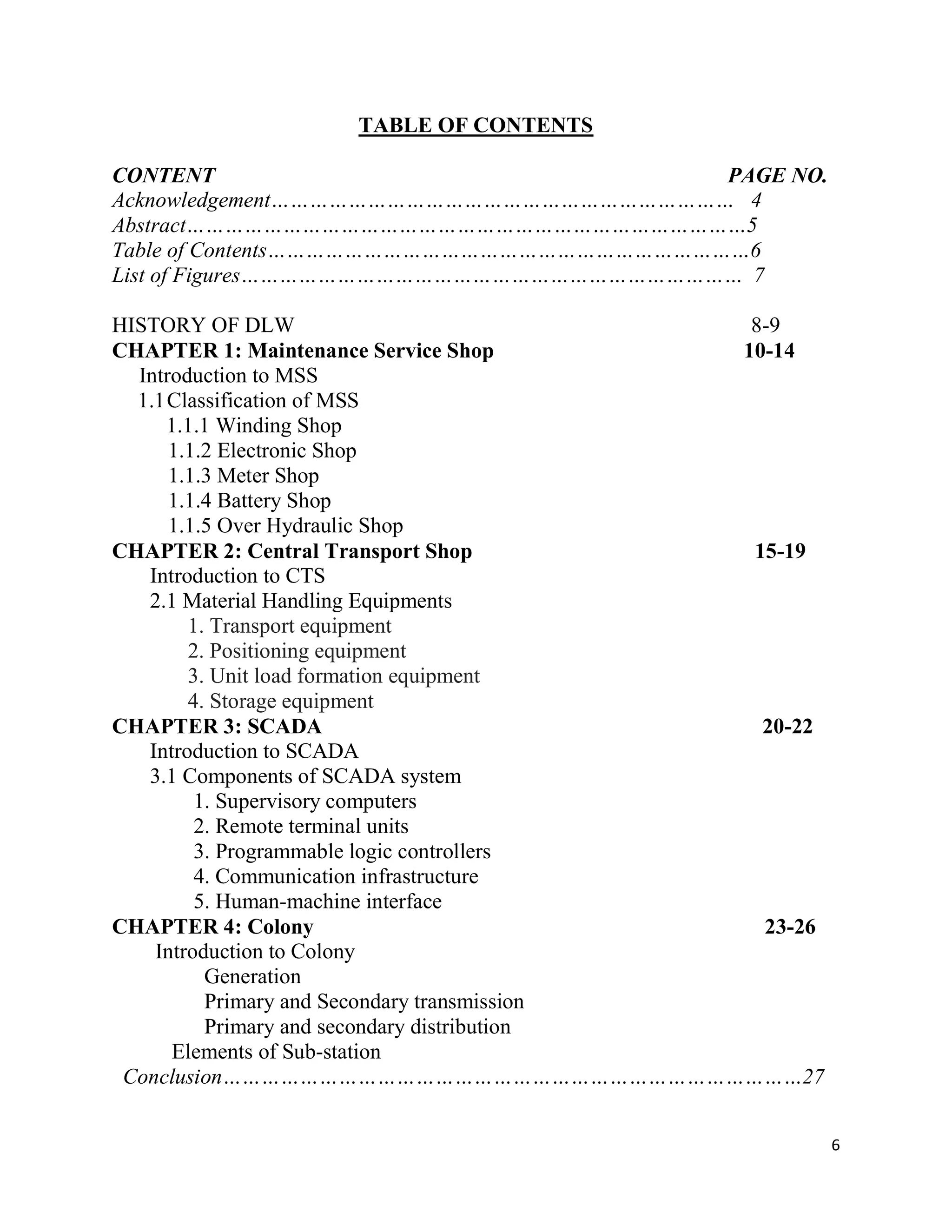 DLW Electrical Engineering industrial training Report | PDF