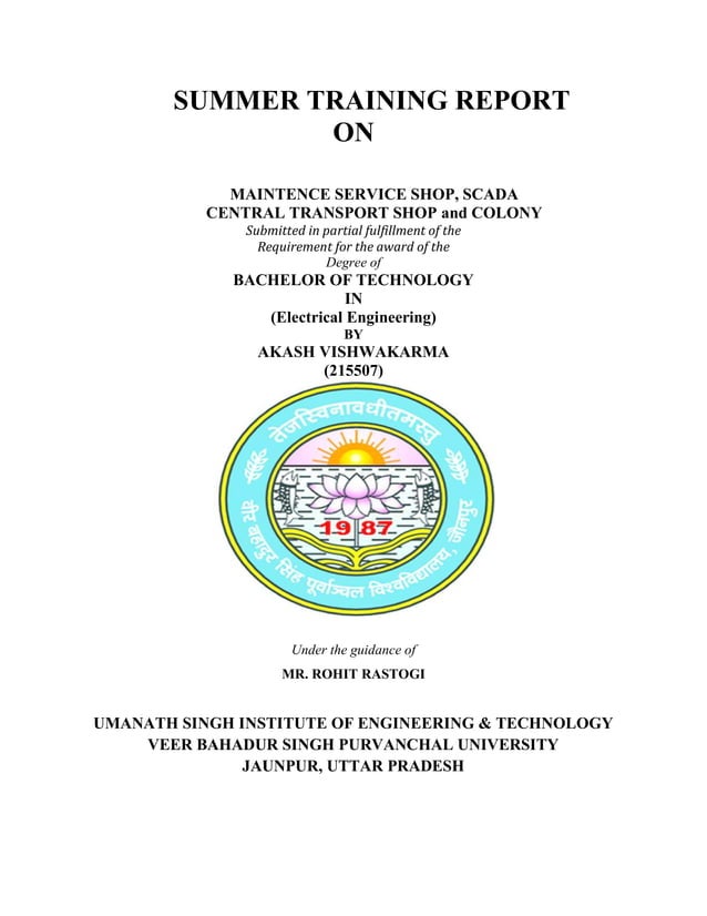 DLW Electrical Engineering industrial training Report | PDF | Commercial Trucks | Auto Body Styles