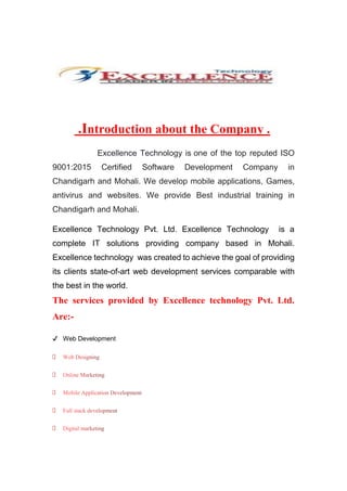 INDUSTRIAL TRAINING REPORT FINAL YEAR | DOCX