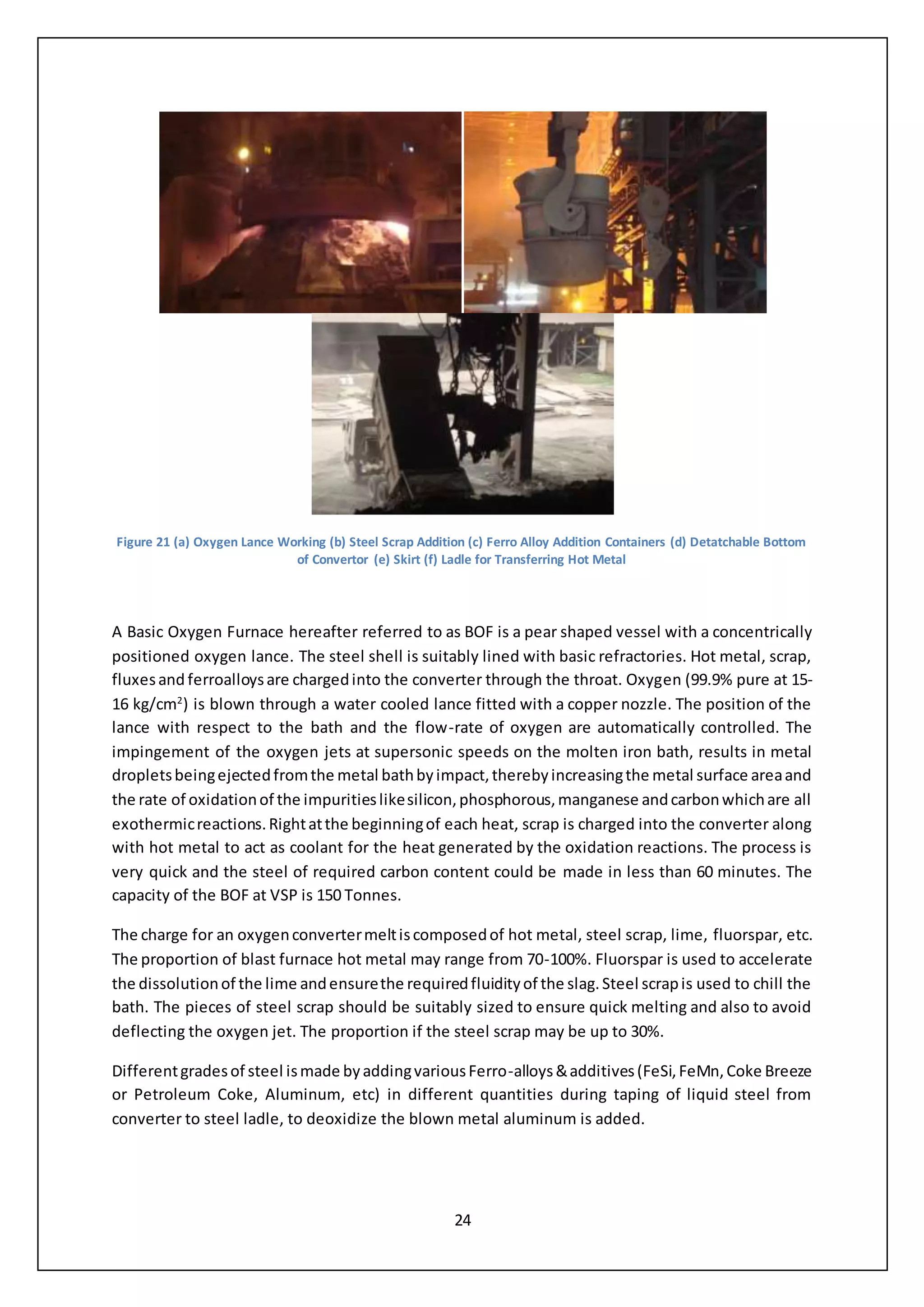 Industrial training report- Visakhapatnam Steel Plant. | DOCX