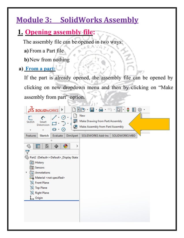 Industrial training solid works report by atharva mahalle (19 me001) | PDF