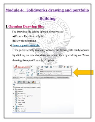 Industrial training solid works report by atharva mahalle (19 me001) | PDF