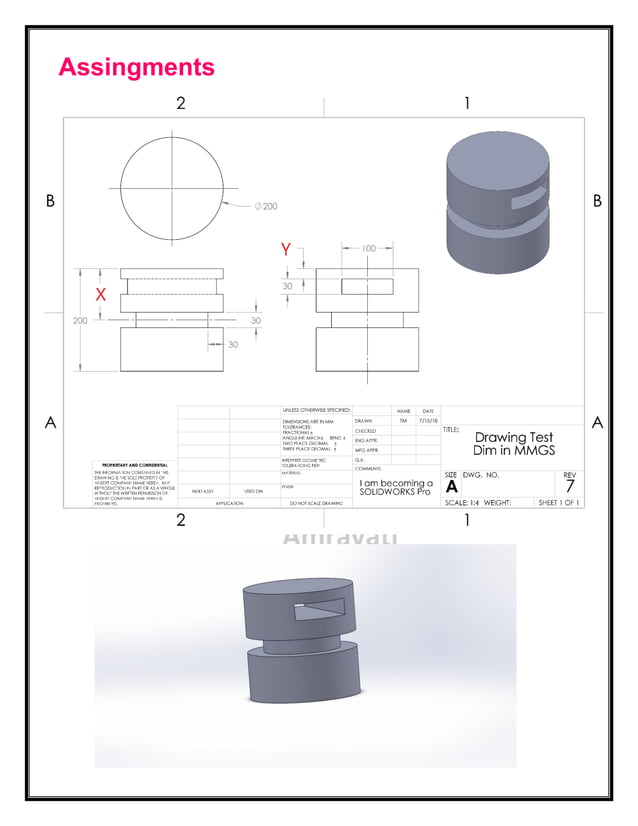 Industrial training solid works report by atharva mahalle (19 me001) | PDF