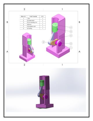 Industrial training solid works report by atharva mahalle (19 me001) | PDF