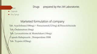 INDUSTRIAL TRAINING Report B.PHARMACY | PPTX