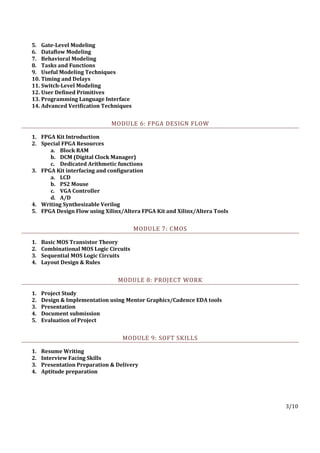 Industrial trainingvlsi design-2011 | PDF | Programming Languages | Computing