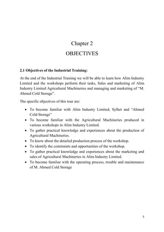 Industrial trainning report | PDF | Agriculture | Industries