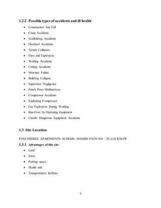 Industrial trainning project report for Civil Engineering | DOCX