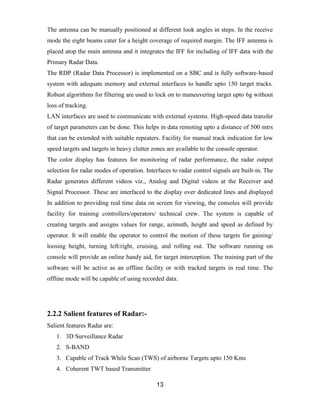 Industrial trainning report on Radar Transmitter | PDF