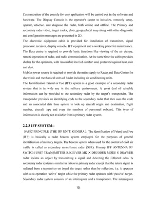 Industrial trainning report on Radar Transmitter | PDF