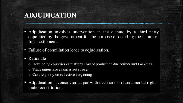 Arbitration and Adjudication | PPT