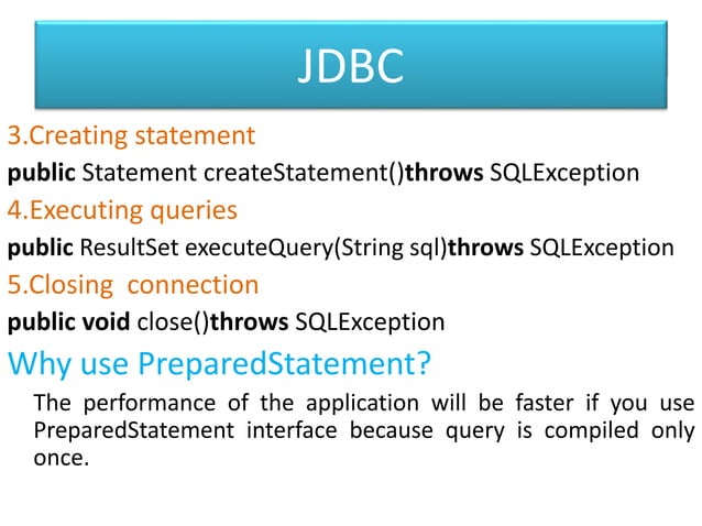 jdbc introduction | PPT