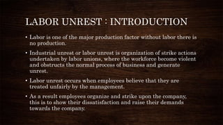 Industrial unrest in_india_ppt | PPTX