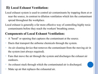 Industrial Ventilation For HVAC with parts and types | PPT