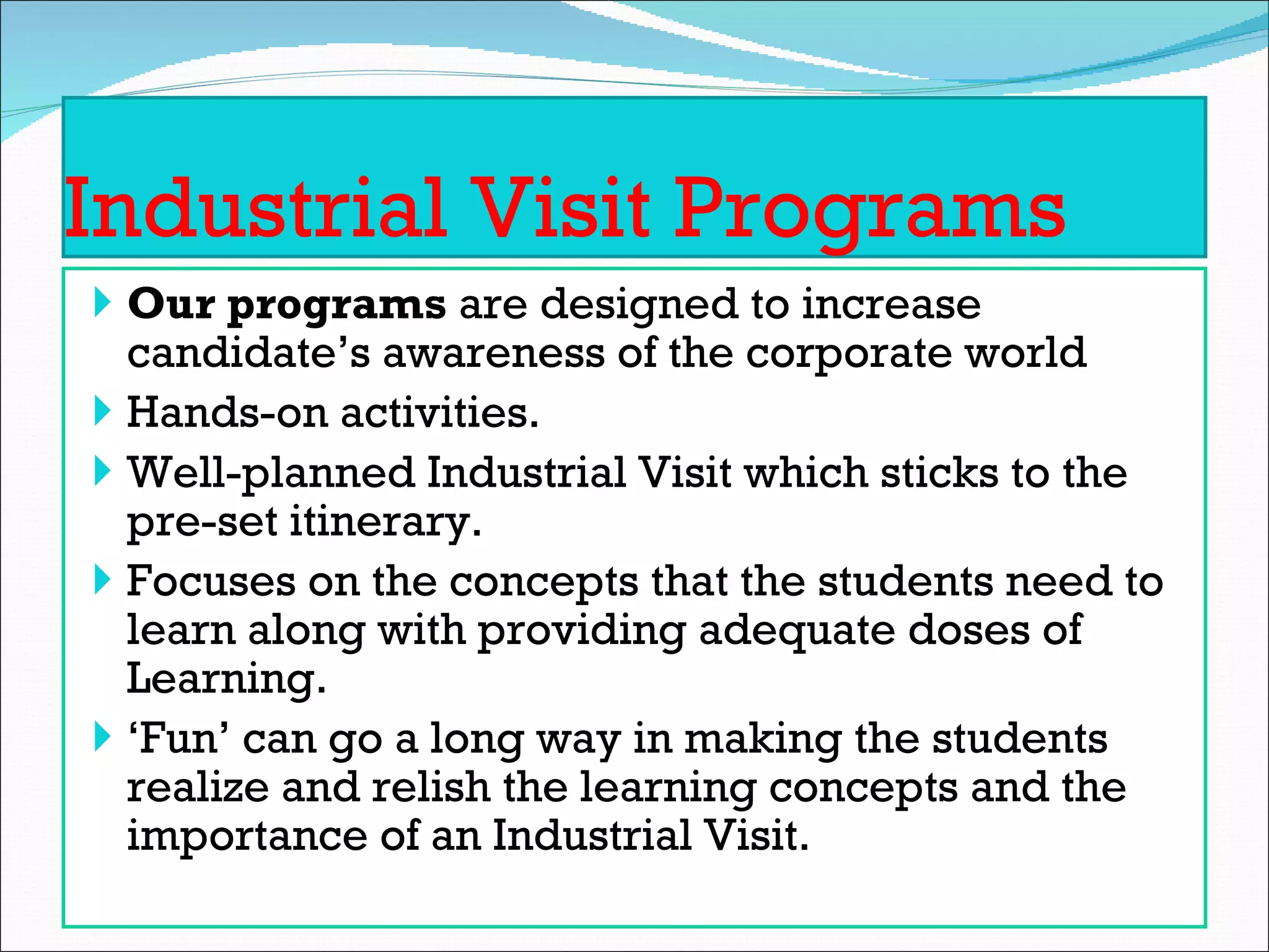 Industrial visit | PPT