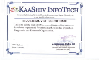Industrial Visit | PDF