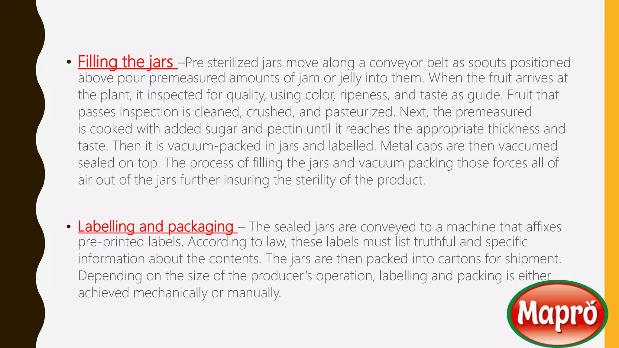 Industrial visit presentation final mapro | PPTX