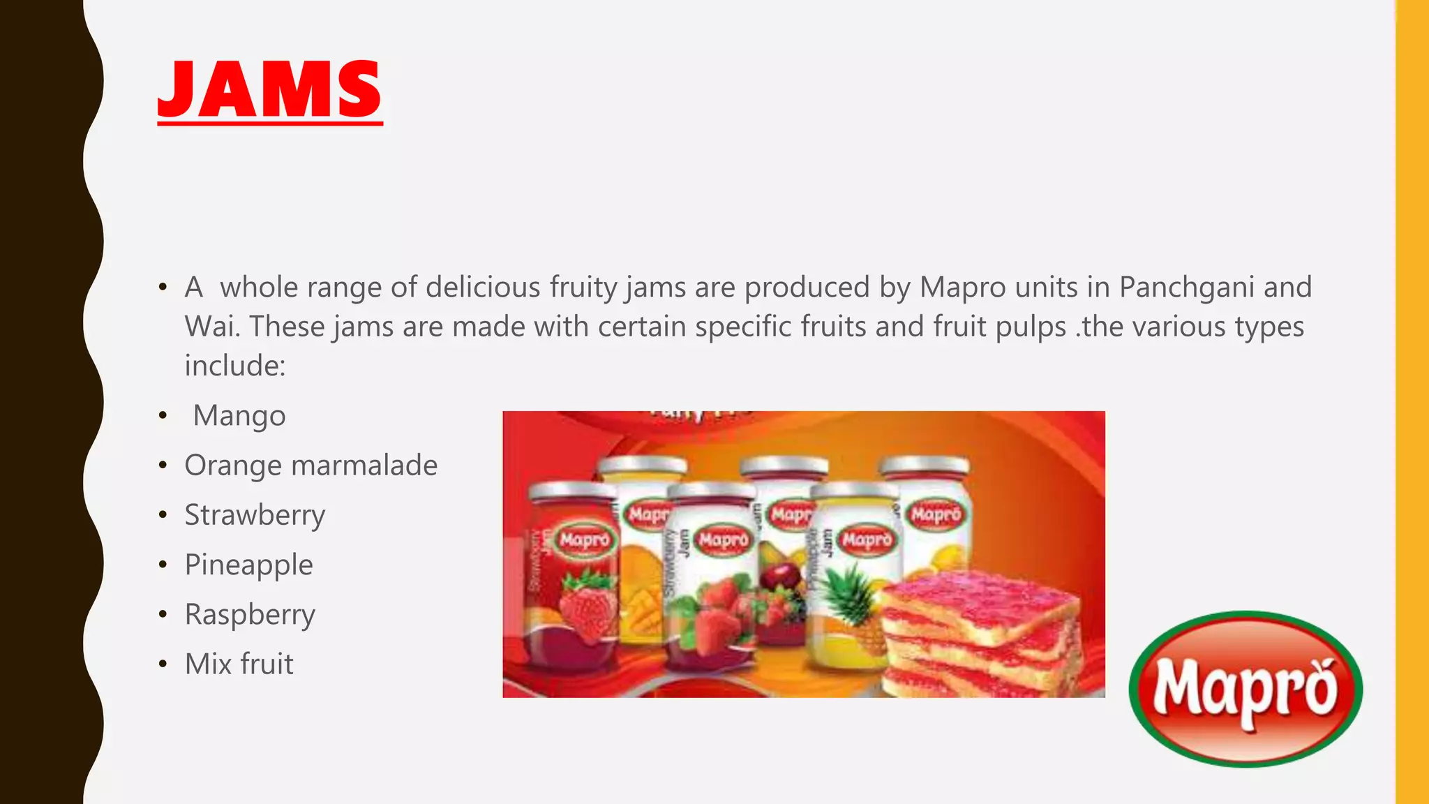 Industrial visit presentation final mapro | PPTX