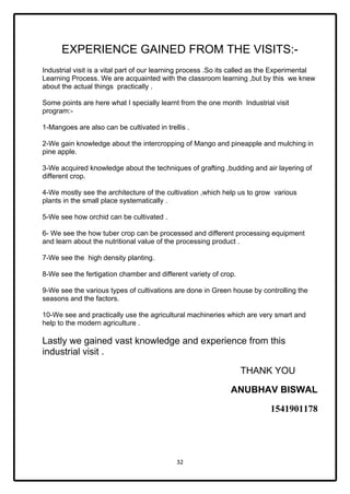 Industrial visit rawe | PDF
