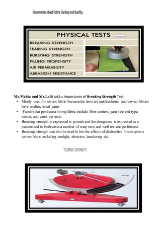 Industrial visit report | DOCX