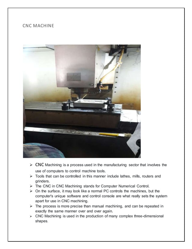 Report on industrial visit and observation on manufacturing and ...