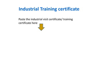 Industrial visit report, Industrial training report | PPTX