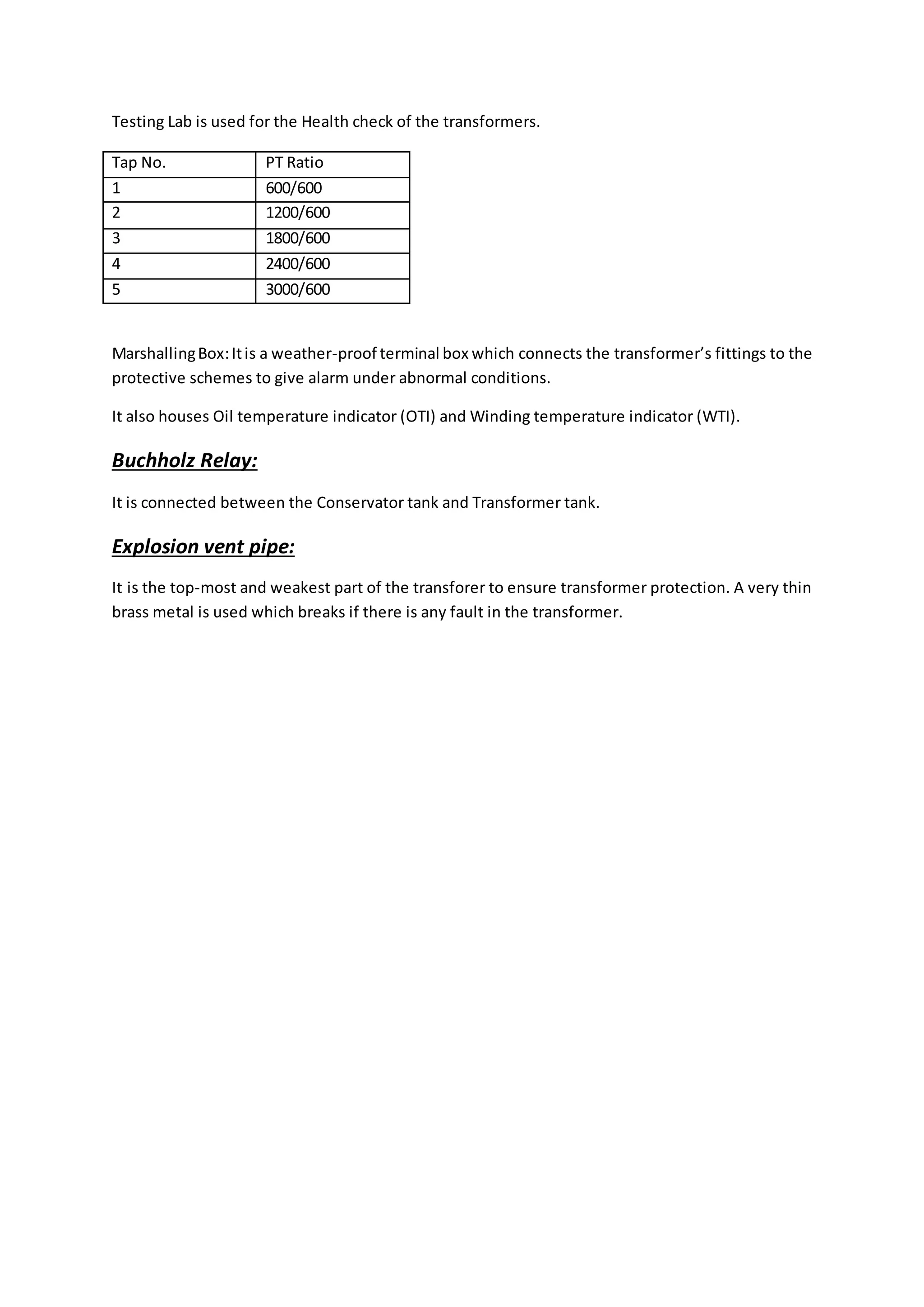 Industrial visit report uttam transformers | DOCX