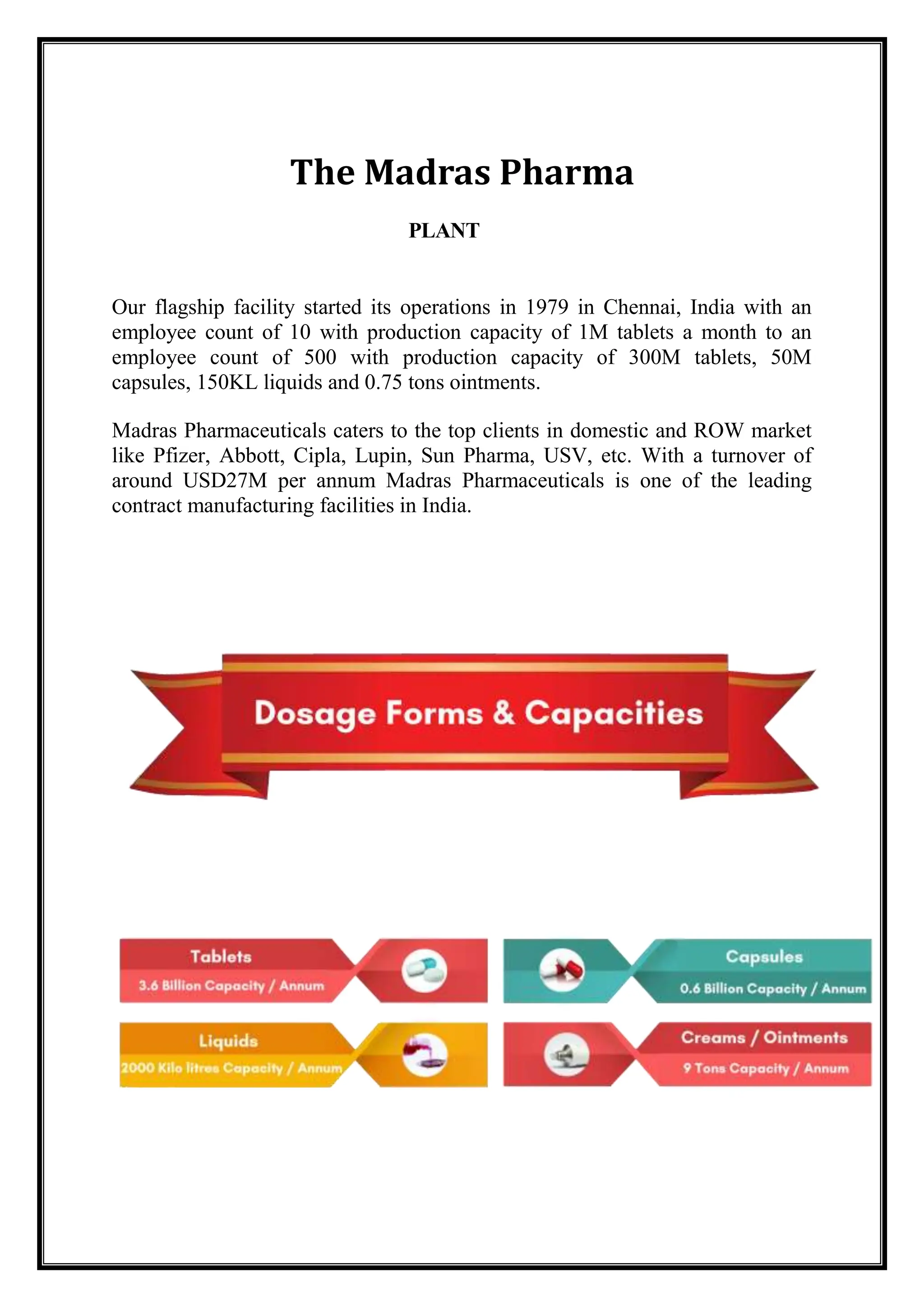 Industrial visit report on Madras Pharma.docx
