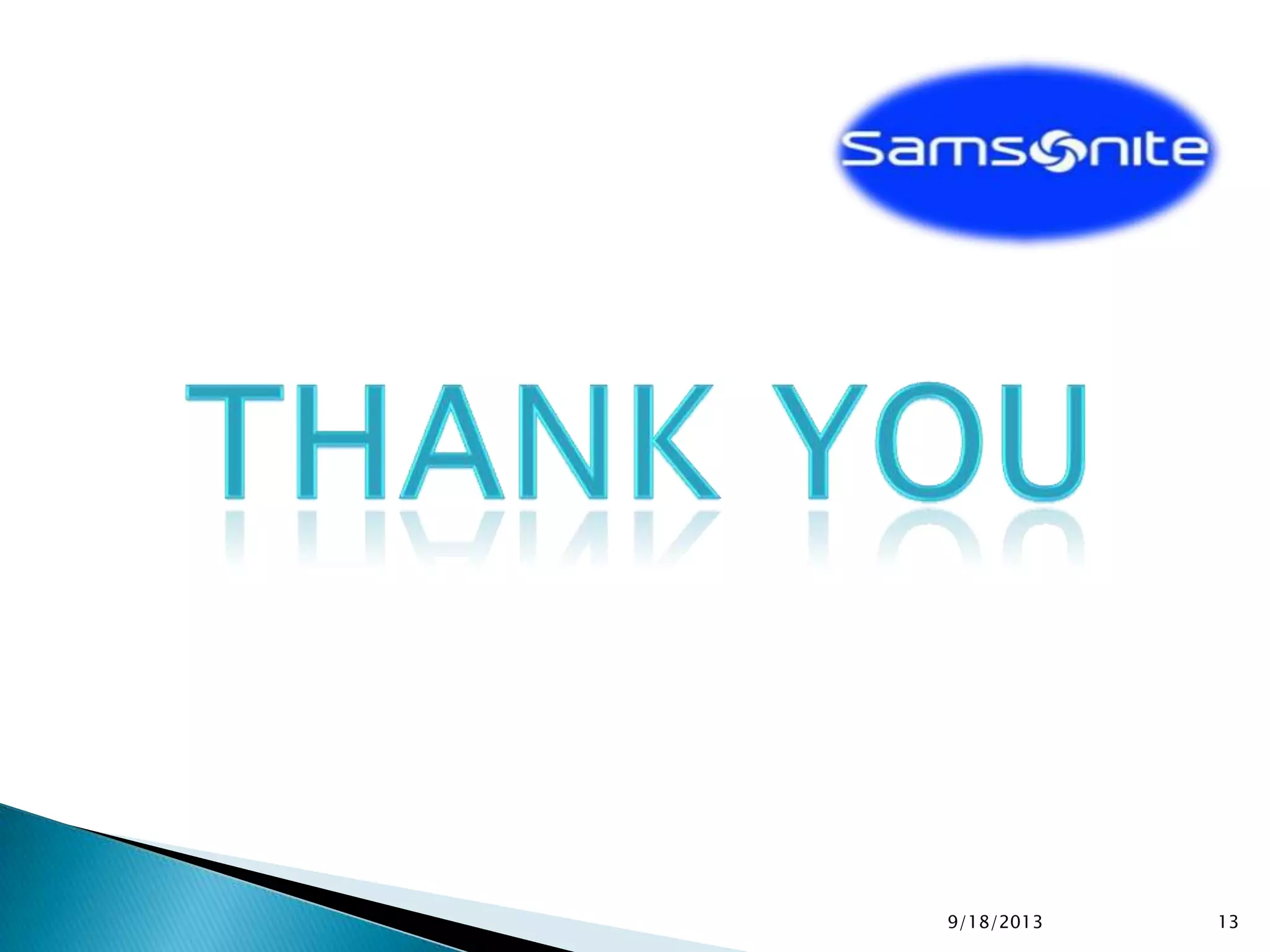 Industrial visit to samsonite, Nashik | PPTX