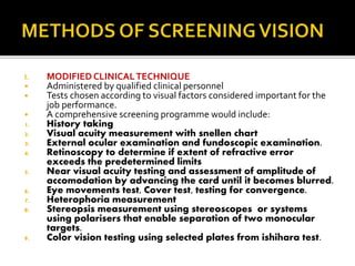Industrial visual screening | PPTX