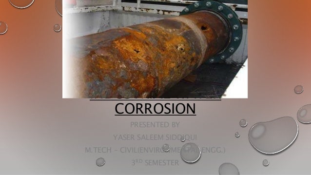 Industrial water corrosion