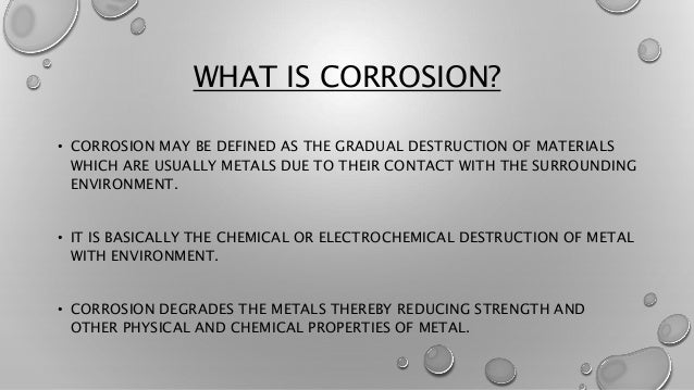 Industrial water corrosion
