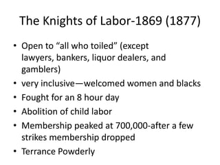 Industrial workers in the new economy | PPTX