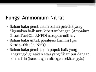 Industri ammonium nitrat | PPTX