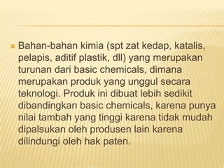 Industri bahan kimia khusus | PPTX