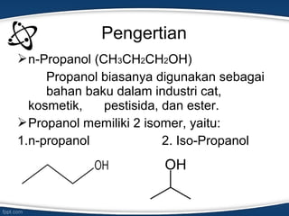 Industri berbasis propanol - pRO | PPT