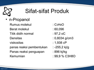 Industri berbasis propanol - pRO | PPT