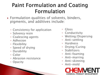 Industries for Product Formulation- Chemvent | PPTX